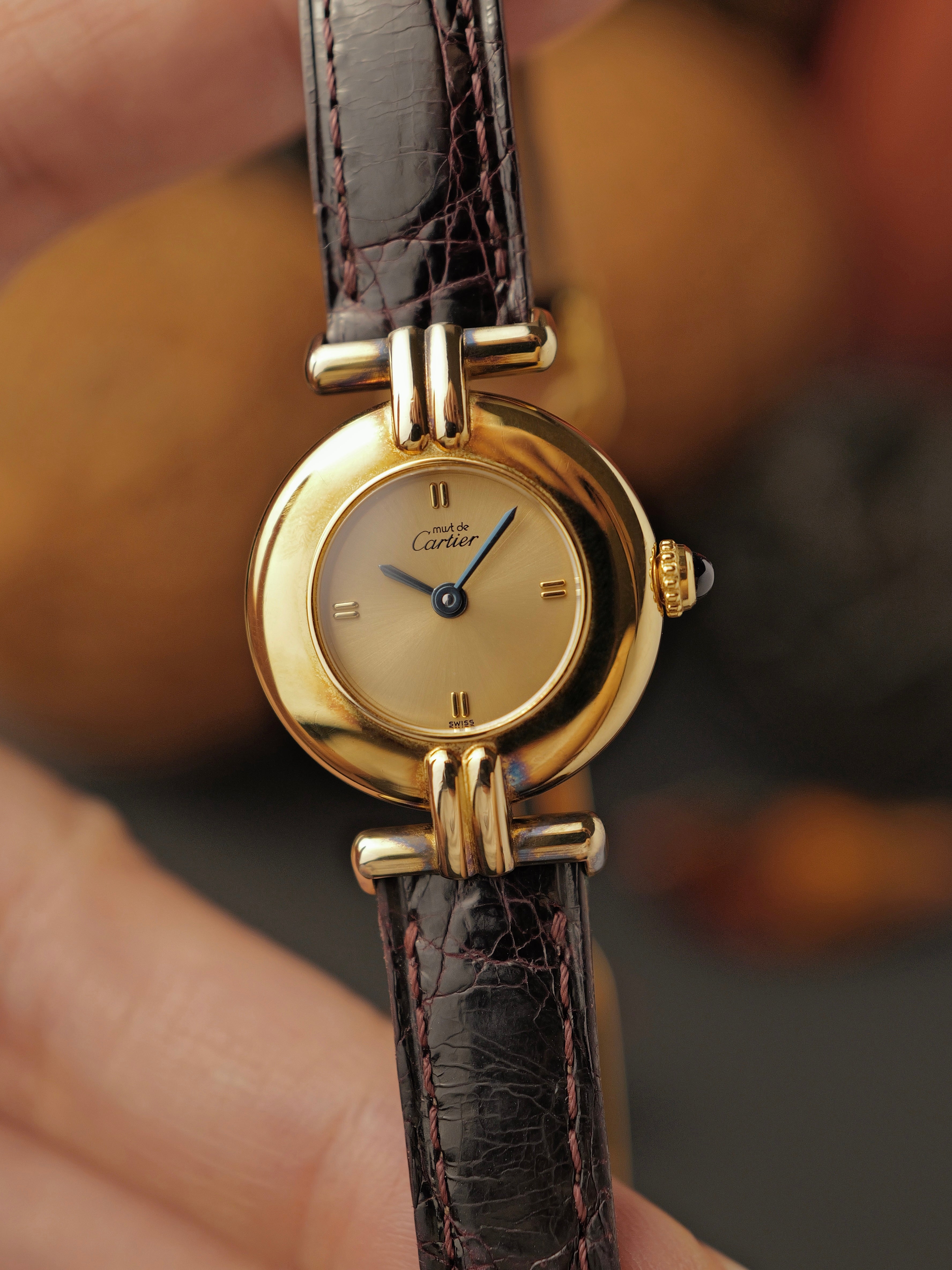 Cartier Colisée “Champagne Cardinal” Must de Cartier Vermeil Ref. 5900 ...